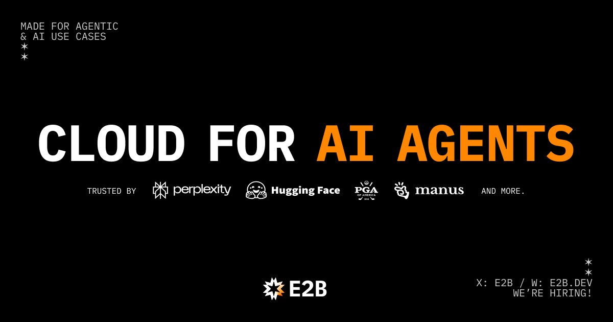E2B | The Enterprise AI Agent Cloud